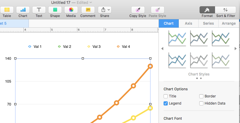 2d Line Graph. Name over each Line - Apple Community