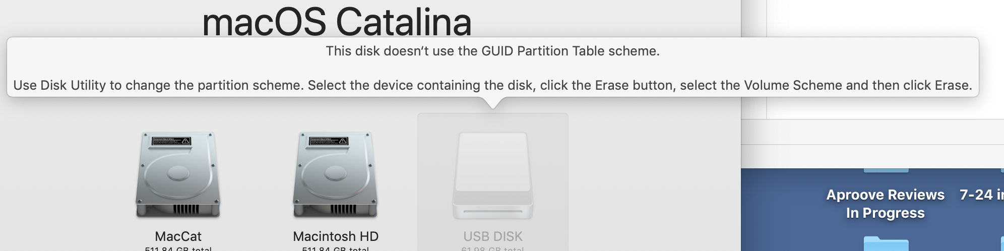 GUID Partition Table Scheme error when cr… - Apple Community