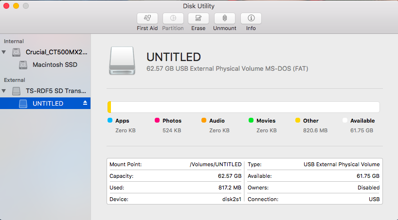 Disk Utility in El Capitan won't create a… - Apple Community