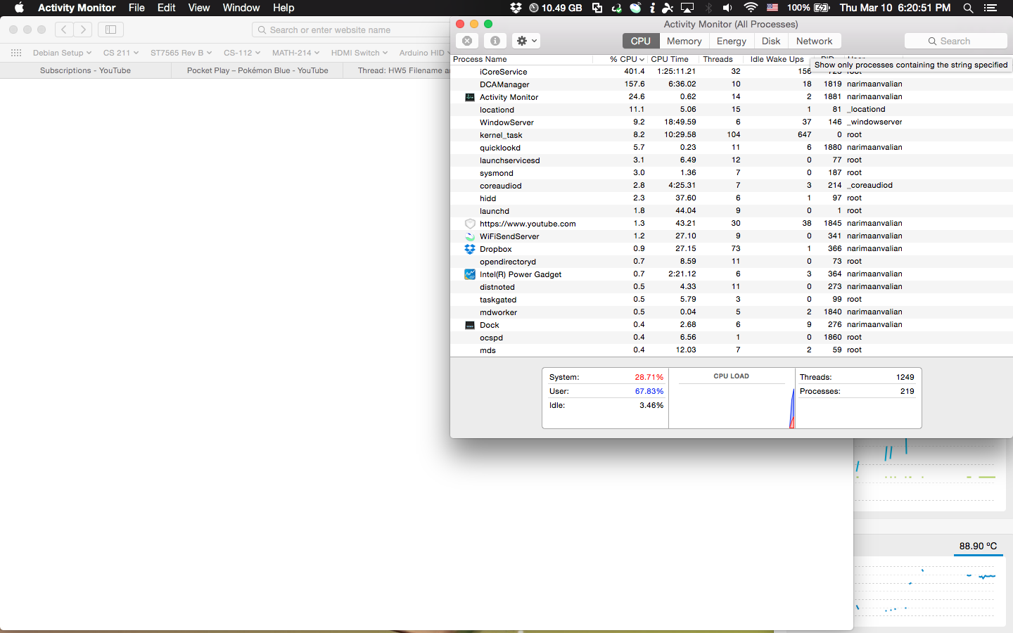Macbook Pro Random High CPU Usage (iCoreS… - Apple Community