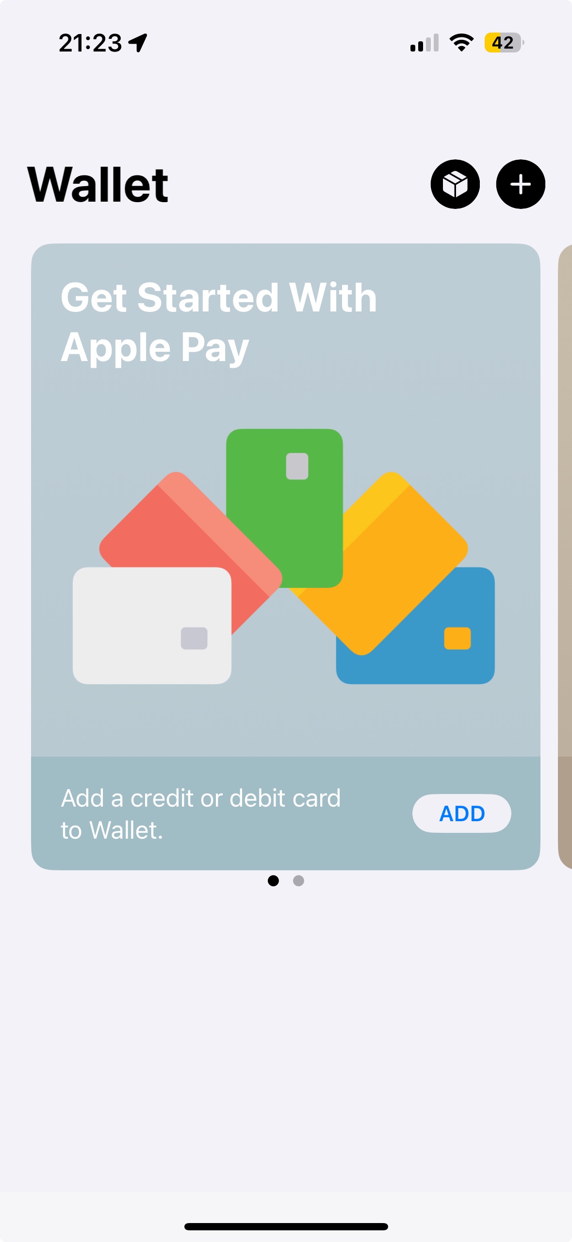 The second page of my Apple Wallet got de… - Apple Community