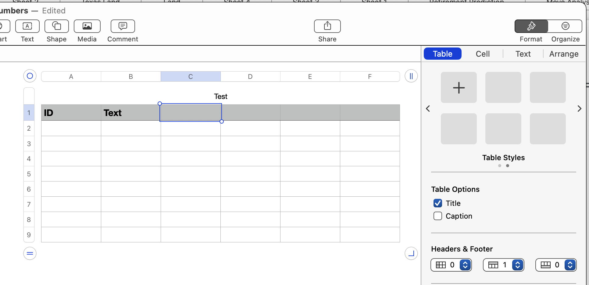 How to Copy a Numbers Table Style from On… - Apple Community