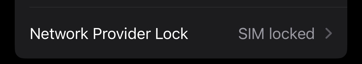 how to remove network provider sim lock? - Apple Community
