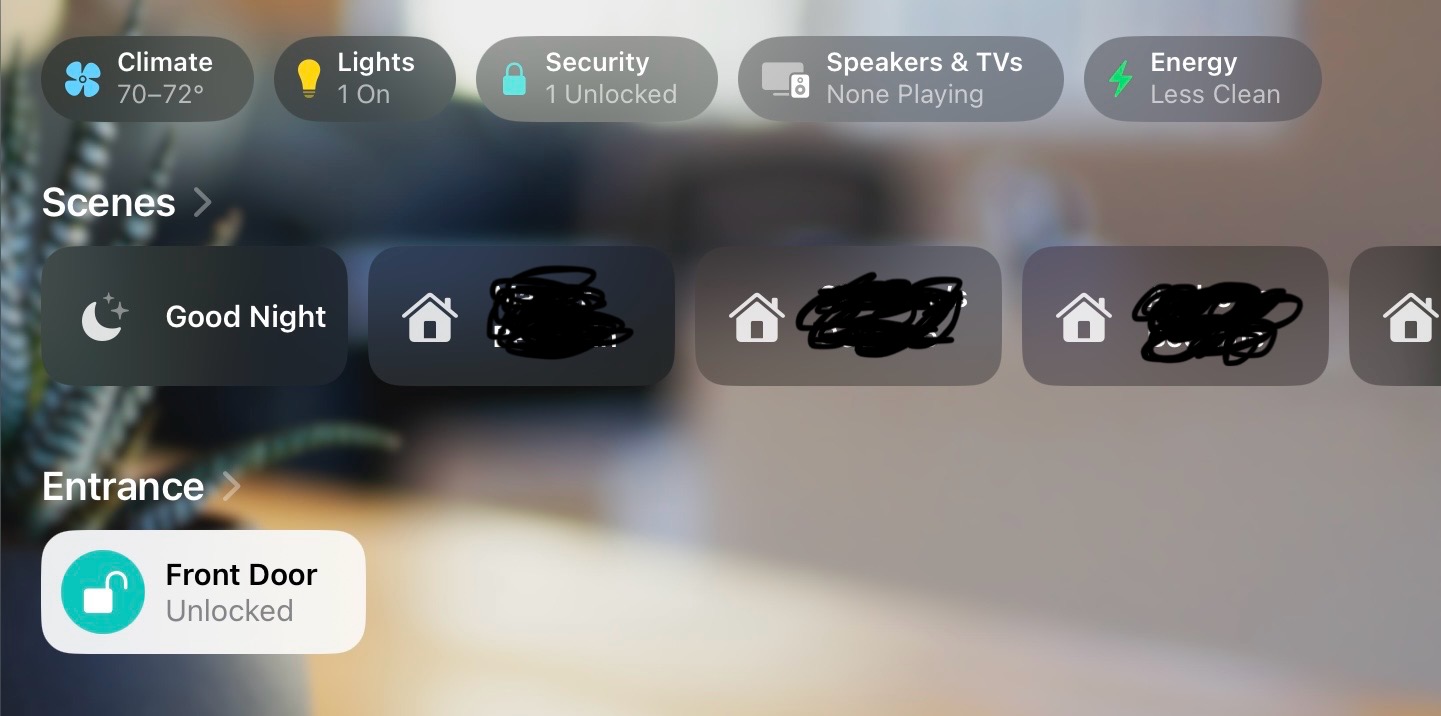 Climate and Security Accessory Widgets No… - Apple Community