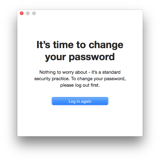 Message pop up: "It is time to change you… - Apple Community