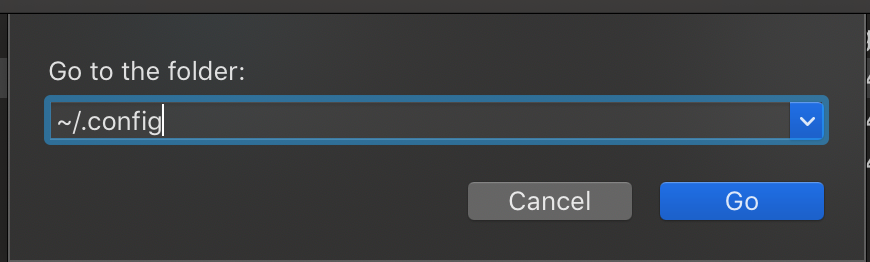 How to access .config folder? - Apple Community