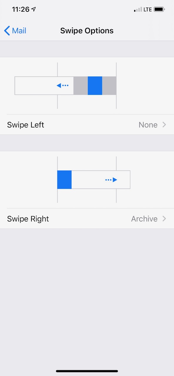 ios 13 Mail swipe actions - Apple Community