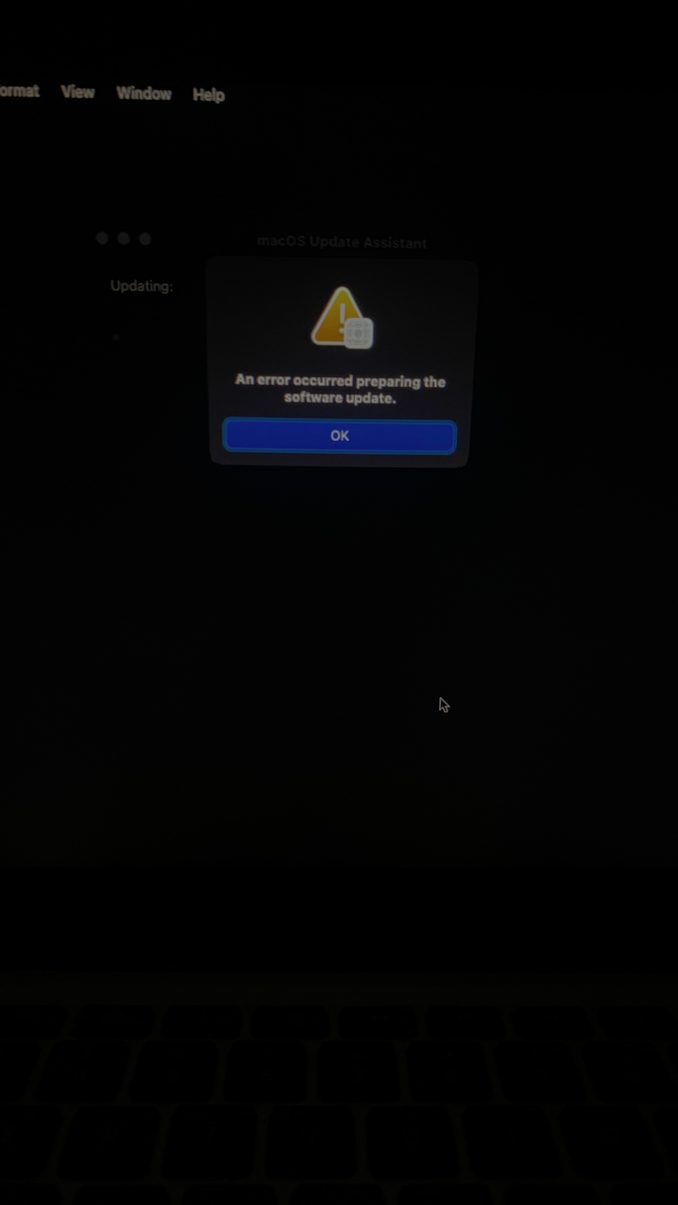 An error occurred preparing the software … - Apple Community