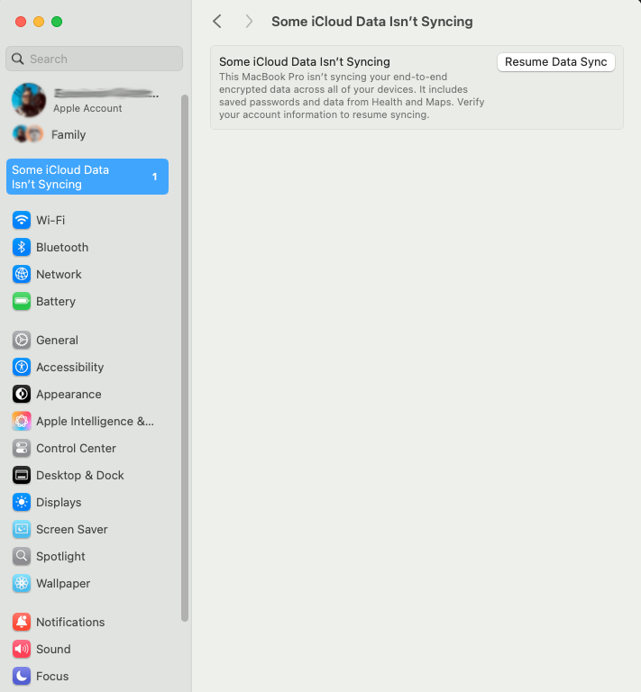 iCloud Data isn't syncing because I used … - Apple Community