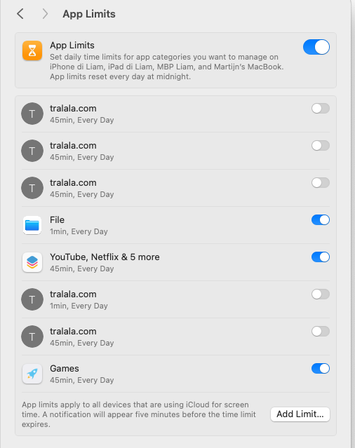 Screen Time - Old App Limits Reappearing - Apple Community