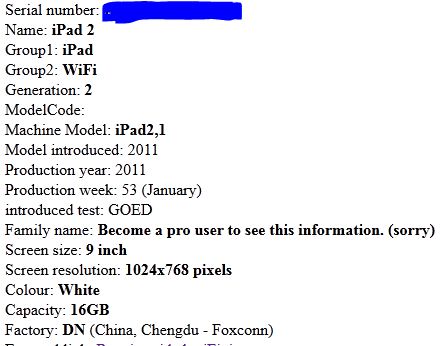 iPad serial number - Apple Community