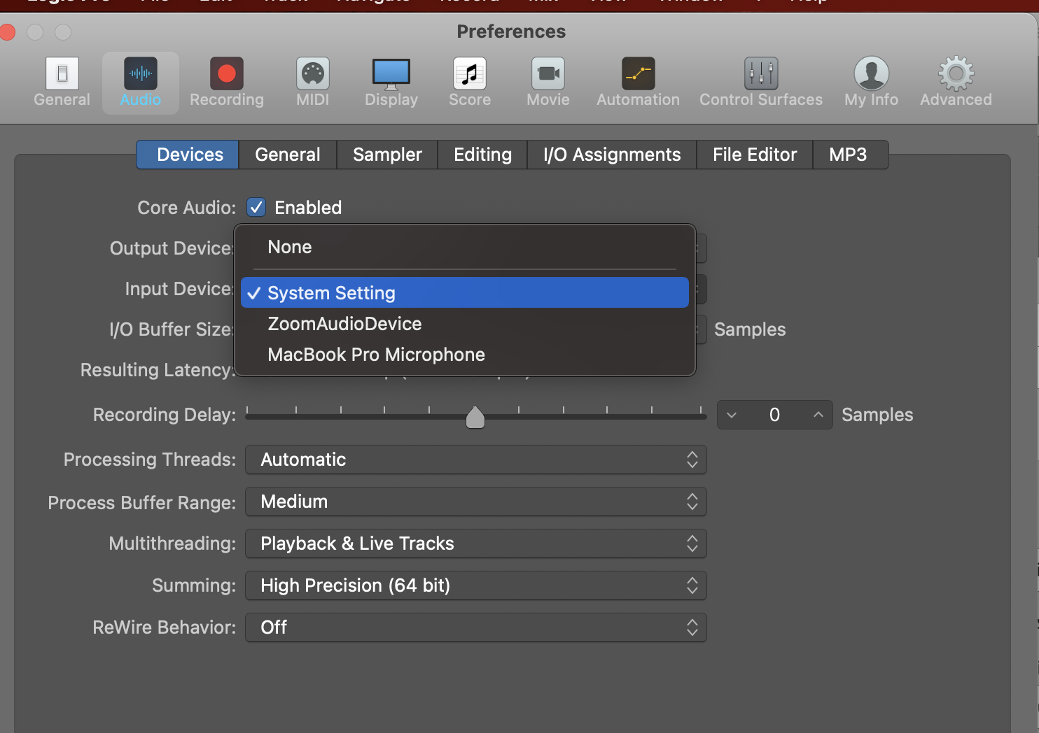 Logic not recognizing Yamaha MIDI keyboar… - Apple Community