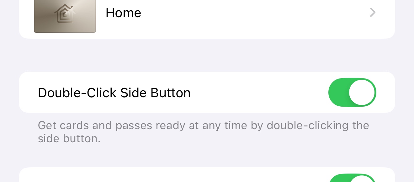Double Click Side Button Disappeared? - Apple Community