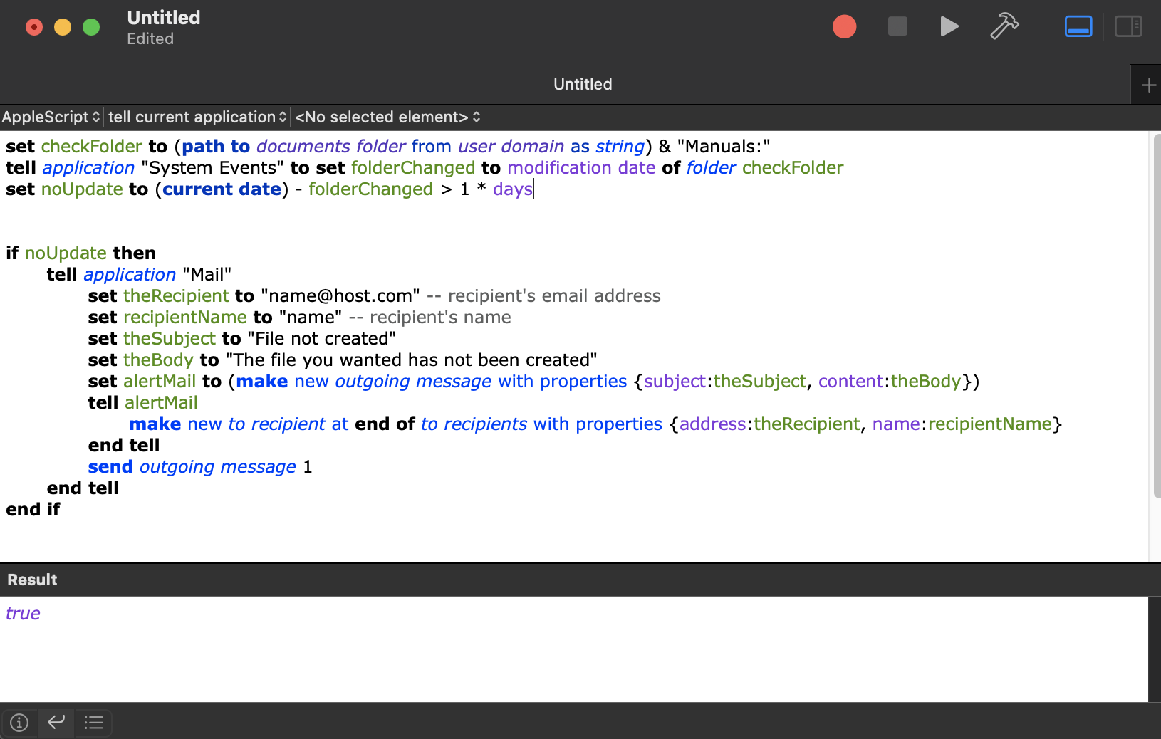 Automator if/then conditional action poss… - Apple Community