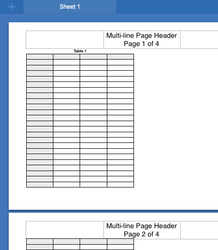 Multi Line Header - Apple Community