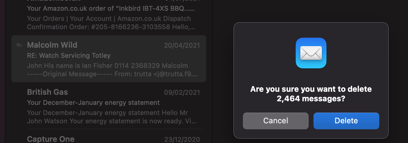 Difficulties Deleting Emails in Mail - Apple Community
