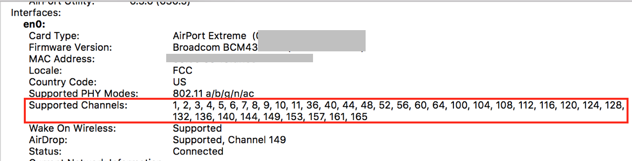 iMac / Airport Extreme DFS channels - Apple Community