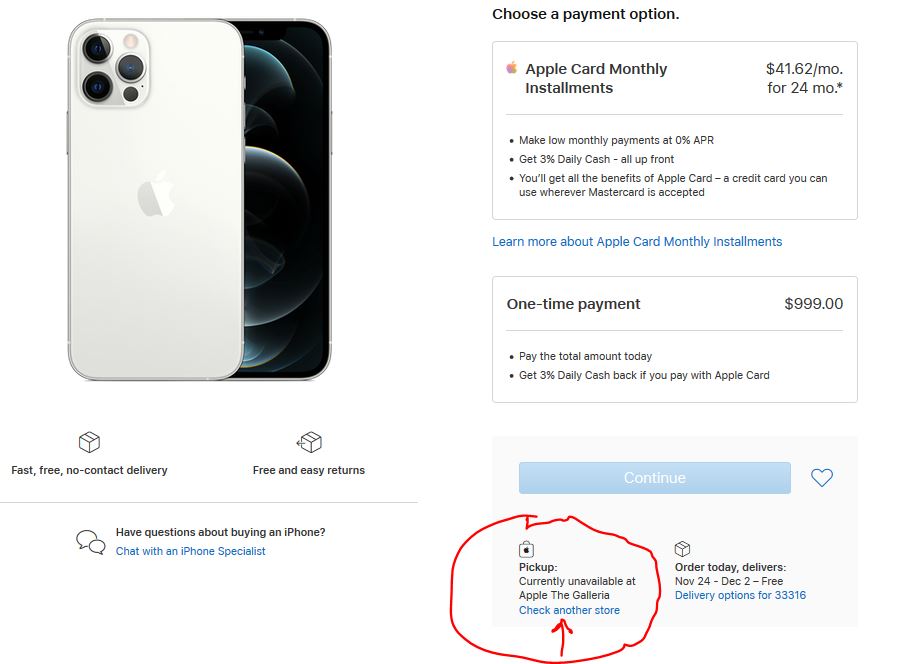How to schedule a store pickup for iPhone… - Apple Community