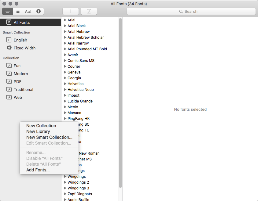 Font Folder Mac How To Use Font Book With Fonts Installed… Apple