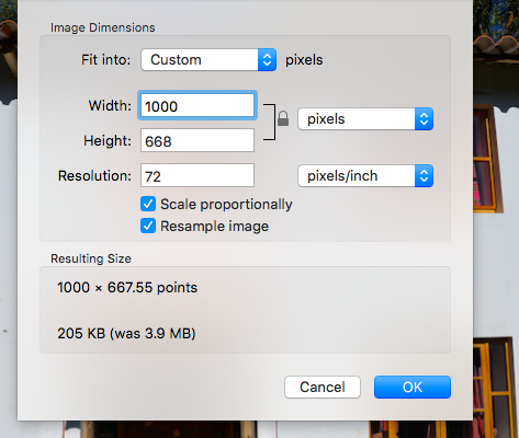 Preview resulting size show different fil… - Apple Community