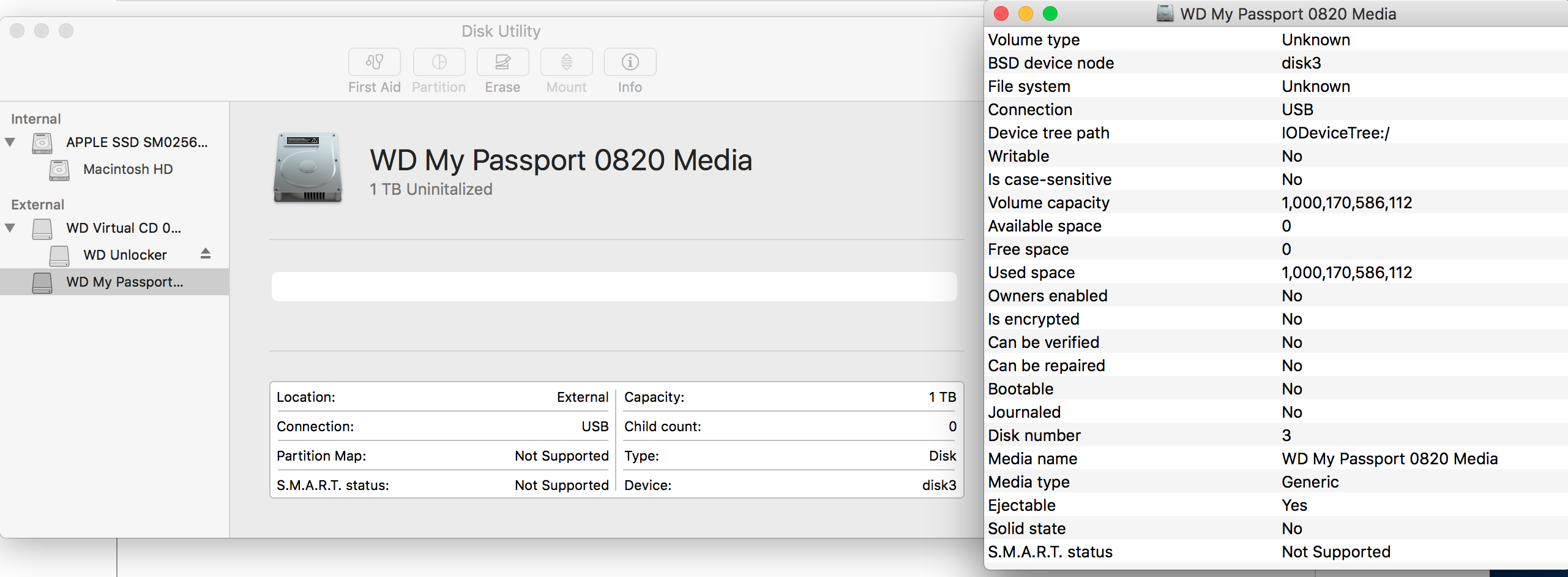 WD My Passport. "The disk you inserted wa… - Apple Community