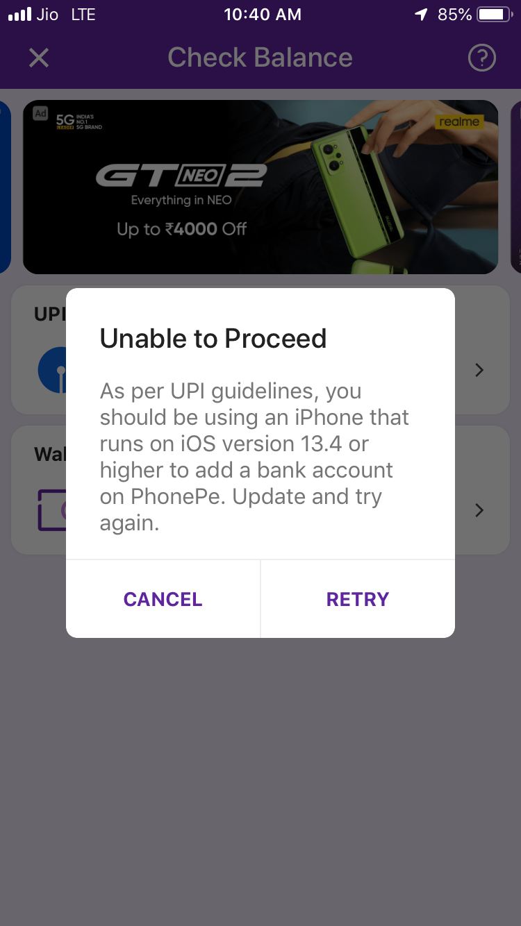 My phonepe is not working - Apple Community