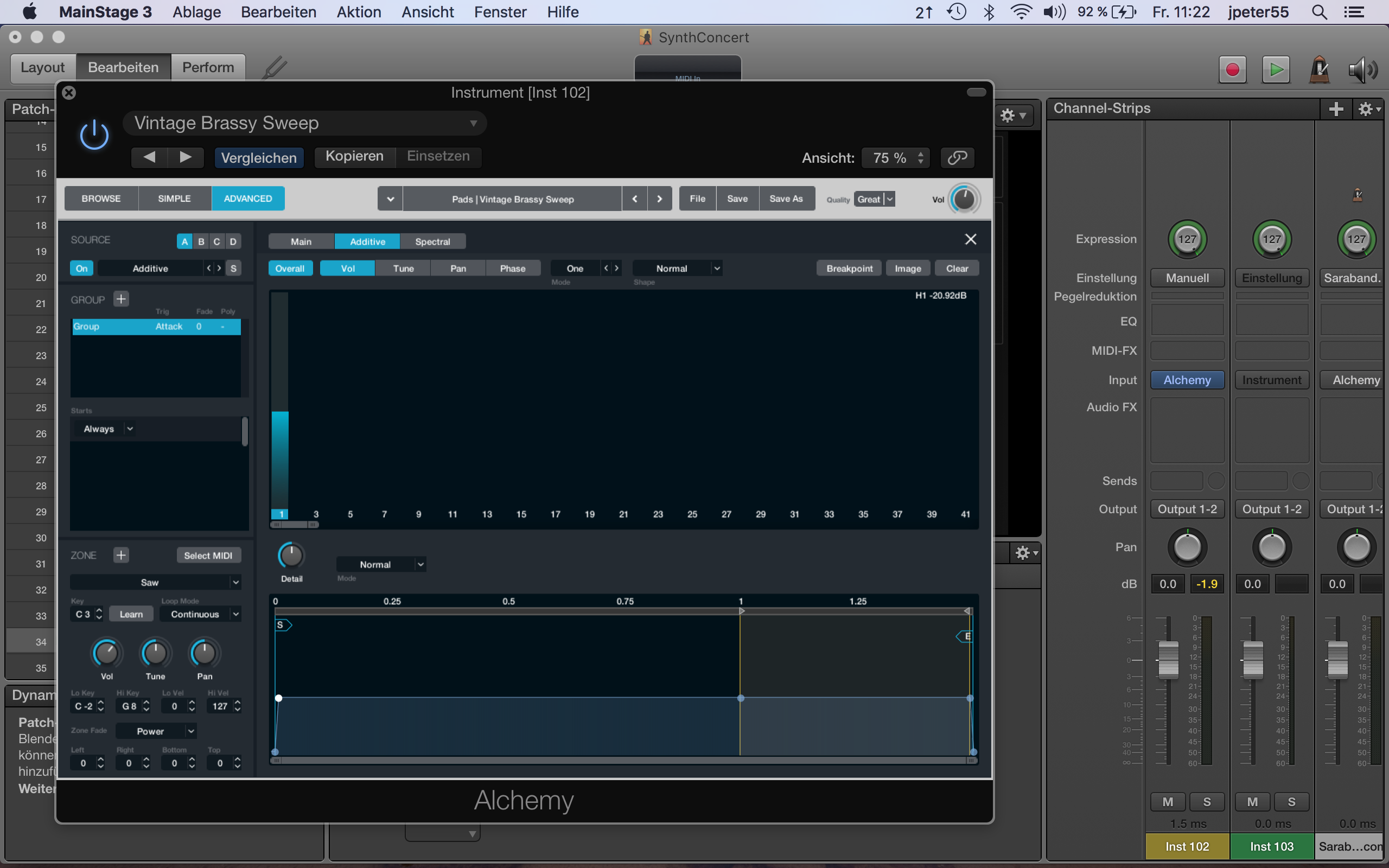 Additive synthesis in Alchemy question - Apple Community