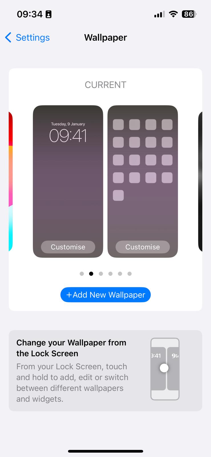 iOS 17.3, lock screen always black in one… - Apple Community