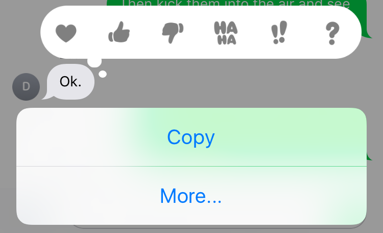 how to copy/paste text messages with iOS10 - Apple Community
