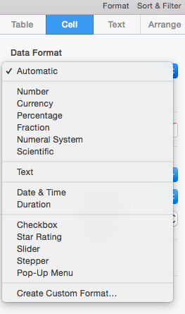 Insert/create checkbox in a table - Apple Community