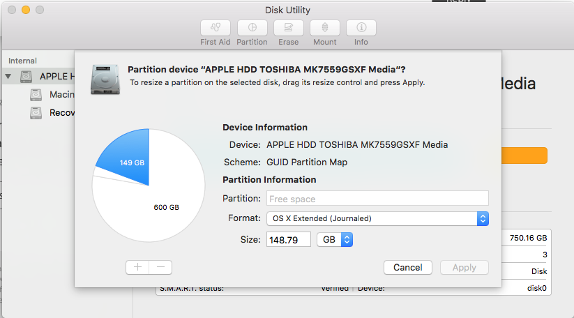 Unable to allocate free space on El Capit… - Apple Community