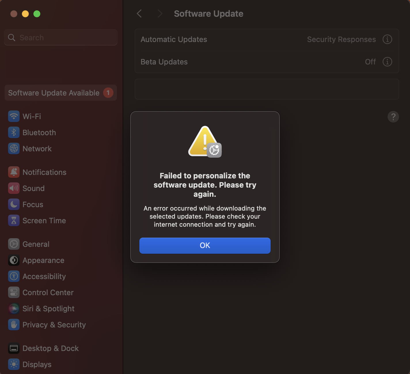 macOS Sequoia. An error occurred preparin… - Apple Community