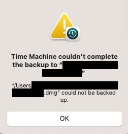 Recent Time Machine Backup Failure - Apple Community
