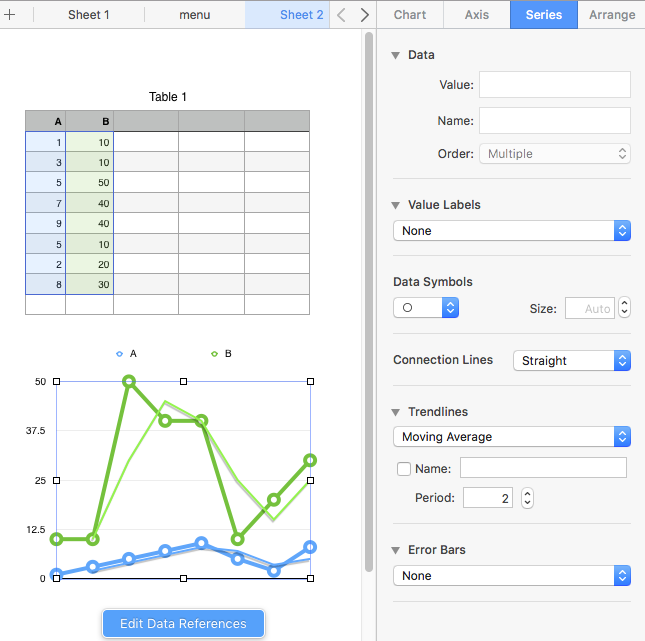 How to create a moving average graph? - Apple Community