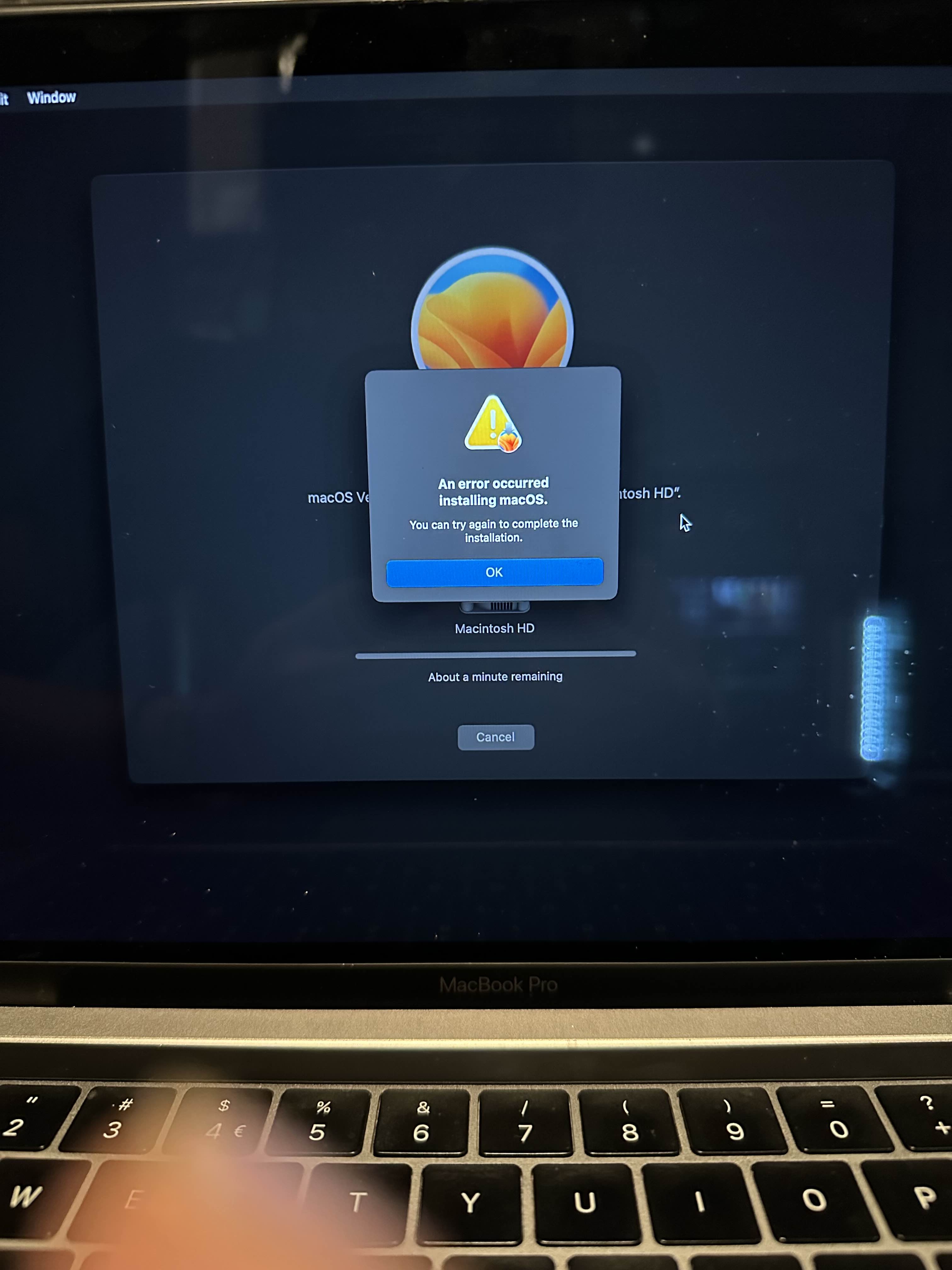 MacBook reinstall os error: You can try a… - Apple Community