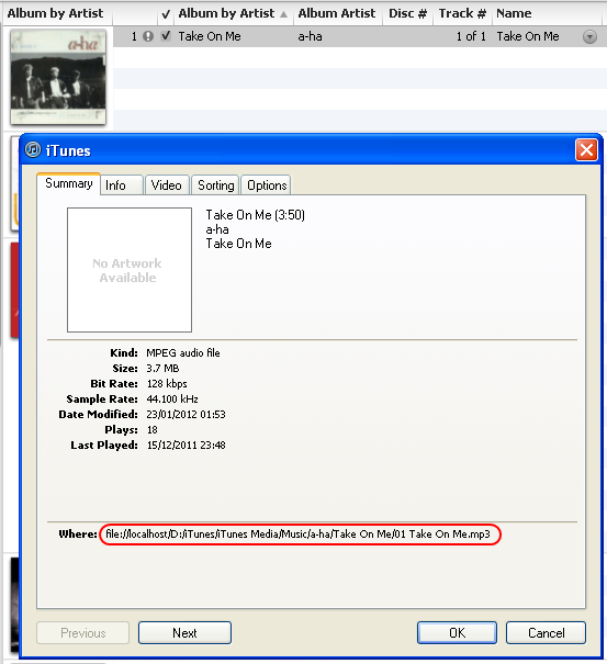 Help - iTunes can't locate music files on… - Apple Community