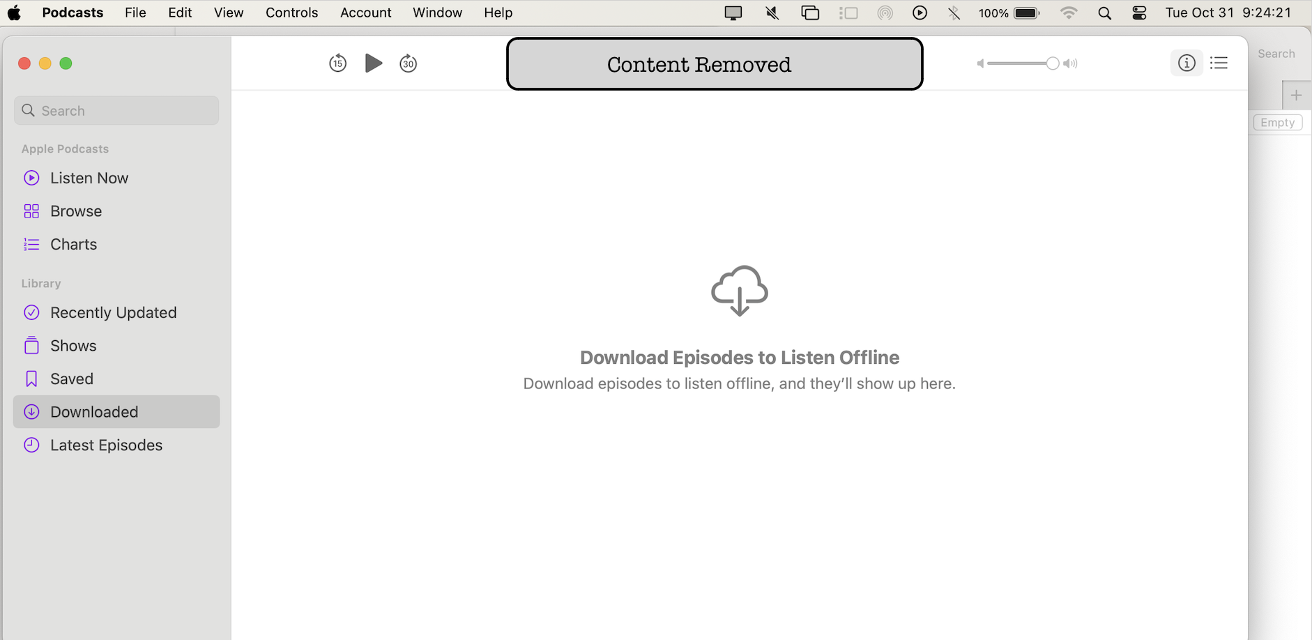 Apple "Podcasts" App, GUI (MacBook Pro, S… - Apple Community