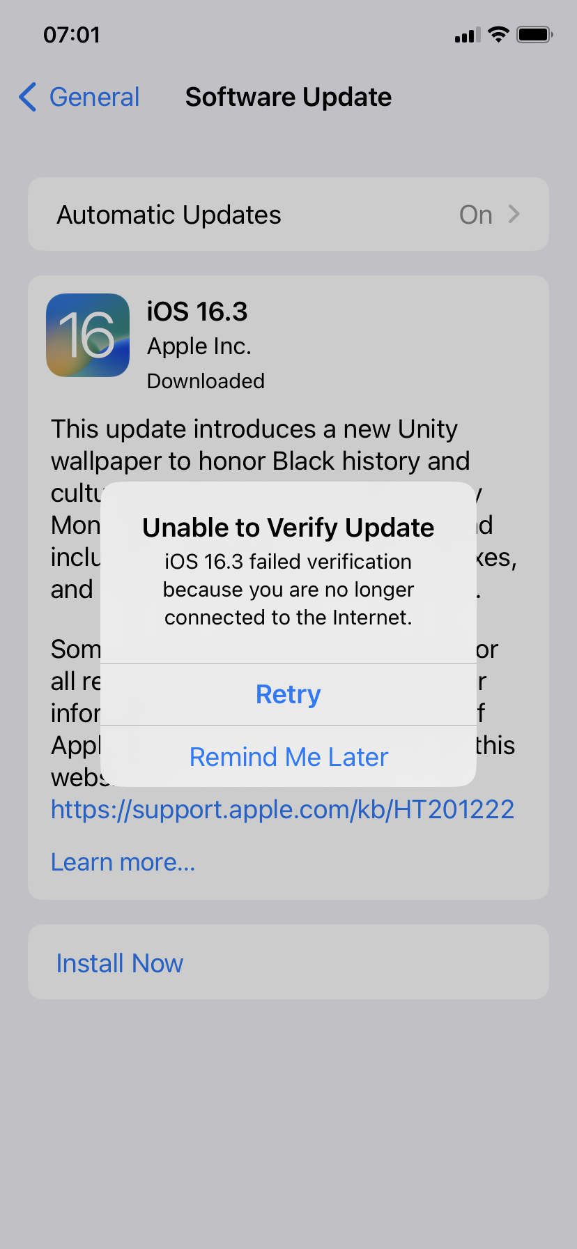 I can’t update and it happened many time … - Apple Community