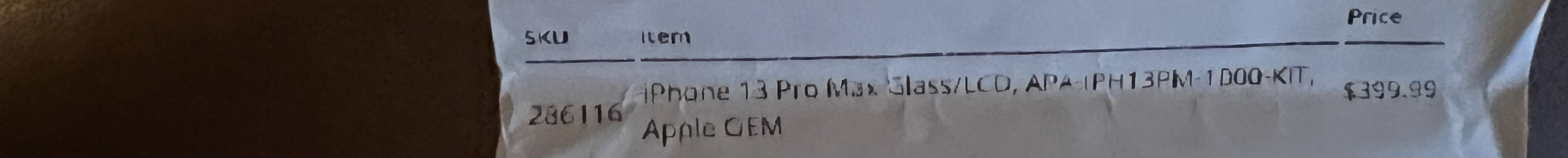 iPhone 13 Pro Max OEM screen replacement … - Apple Community