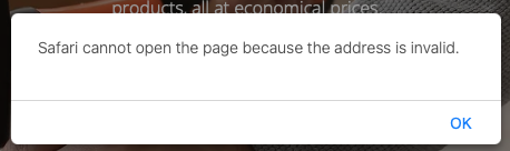 Safari cannot open the page because the a… - Apple Community