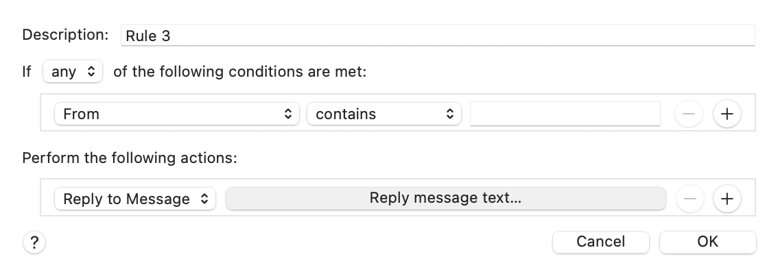 Mail, auto-reply - Apple Community