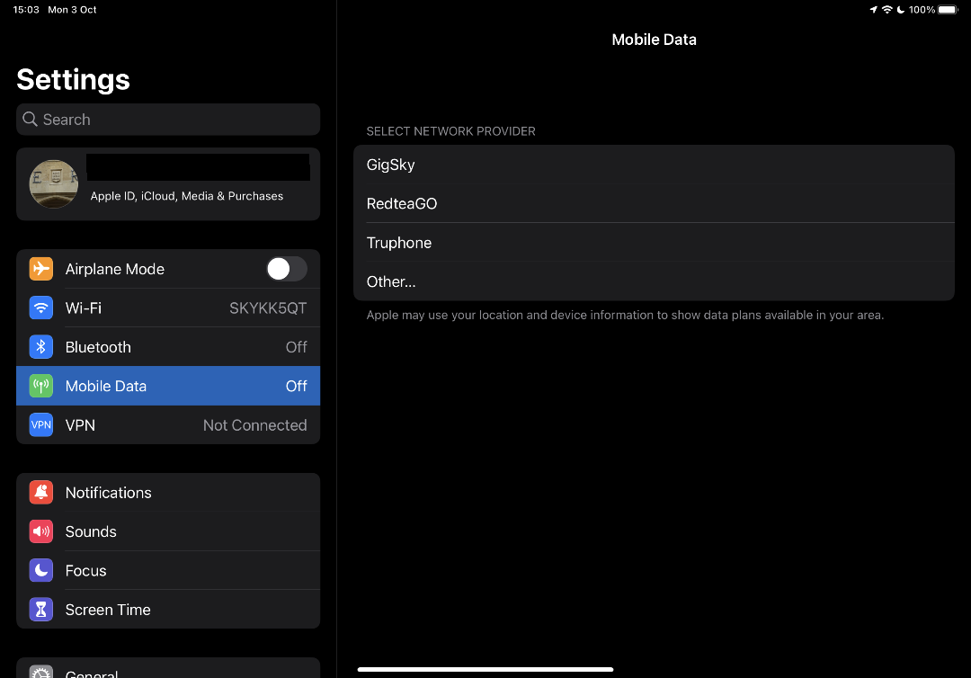 Ipad Pro - Sim card not working after upd… - Apple Community