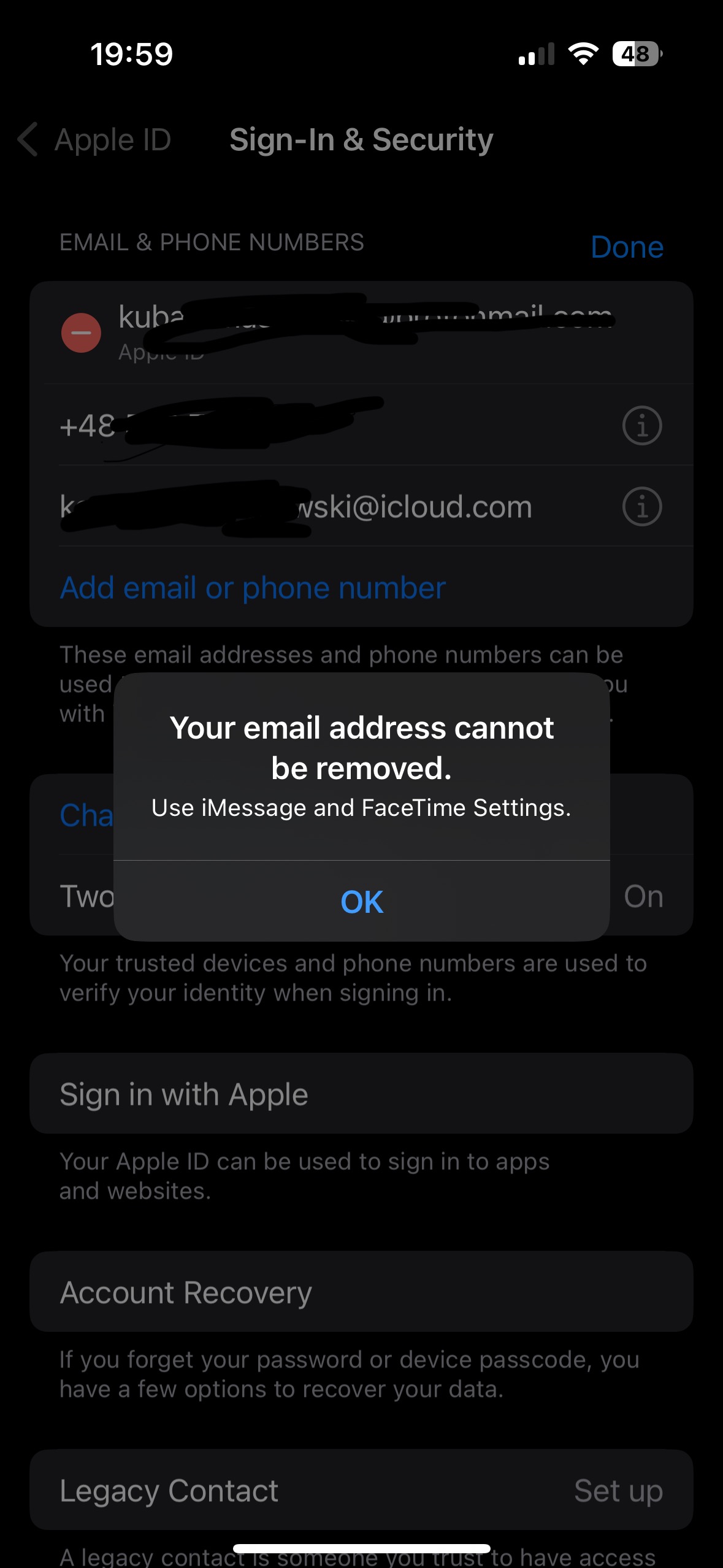Cannot delete iCloud e-mail address - Apple Community