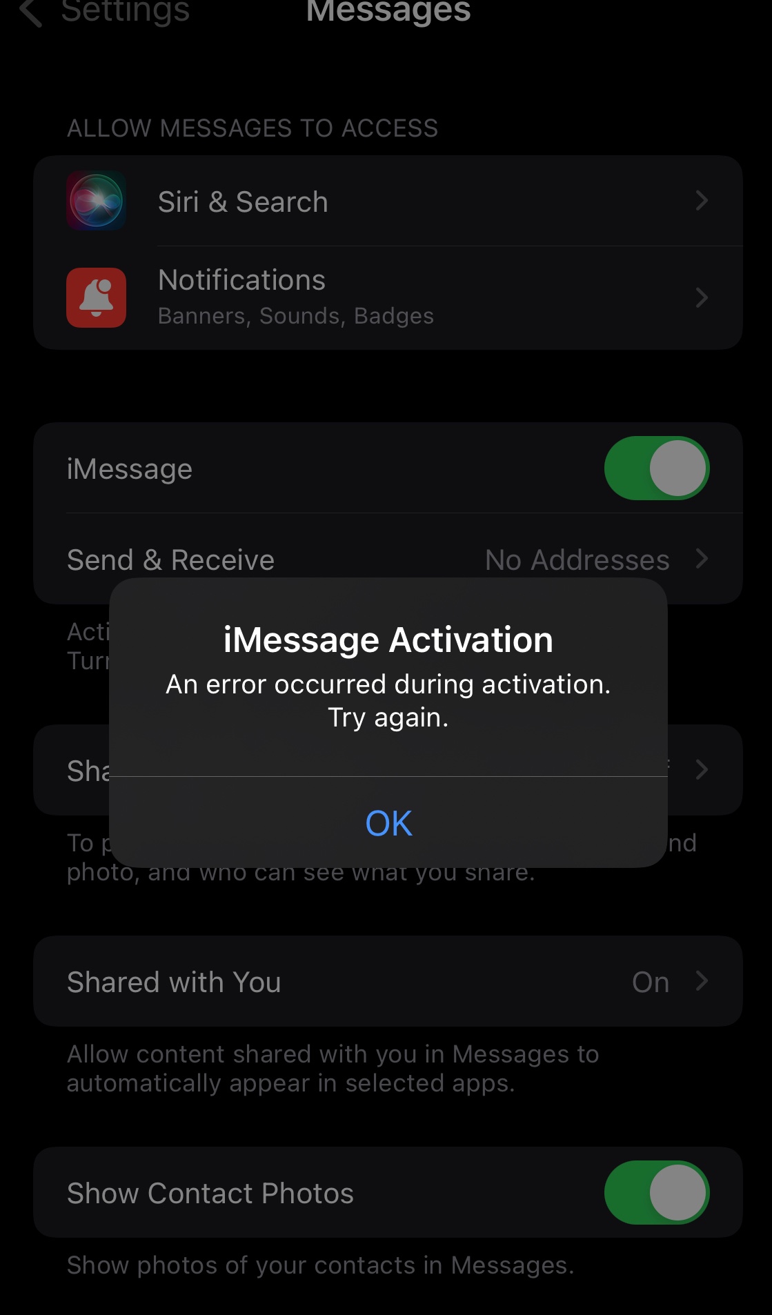 FaceTime and iMessage not activated - Apple Community