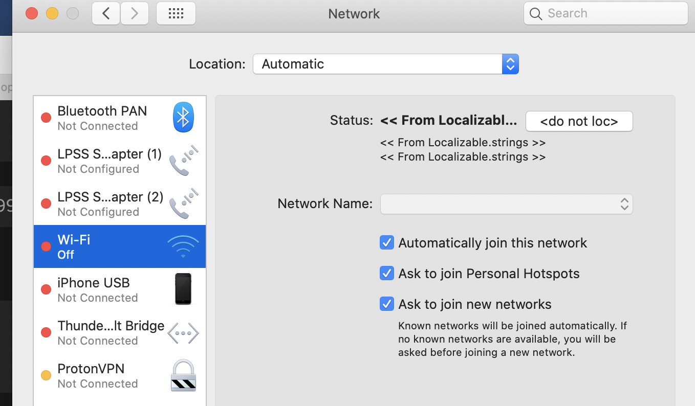 Cannot Switch on WiFi or open Wireless Di… - Apple Community
