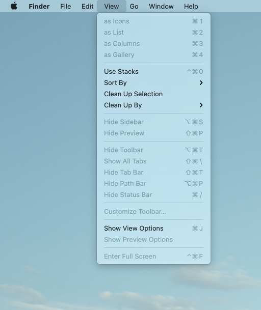 Preview is missing in Menu bar - Apple Community