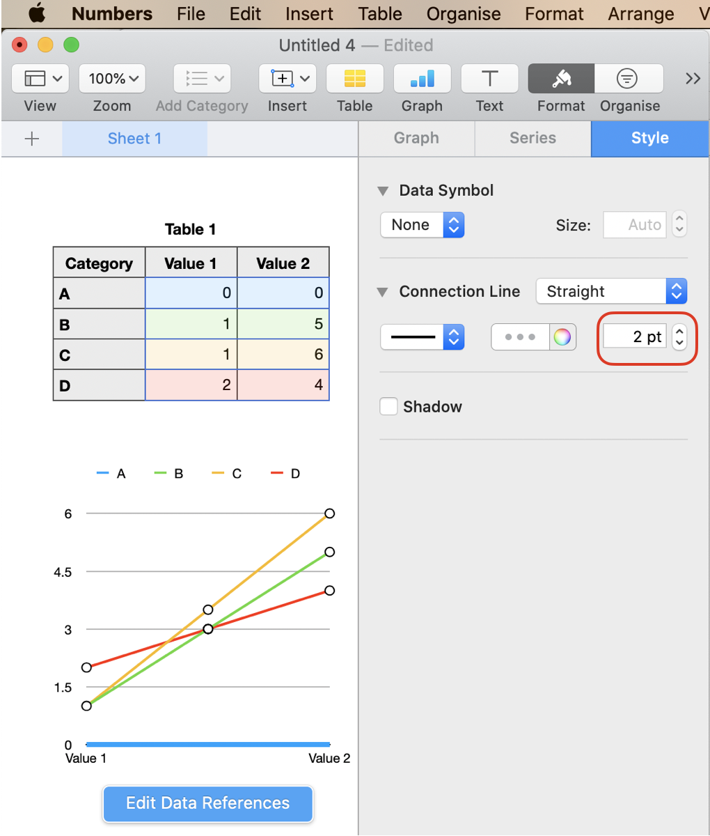 Change width of multiple lines in 2d line… - Apple Community