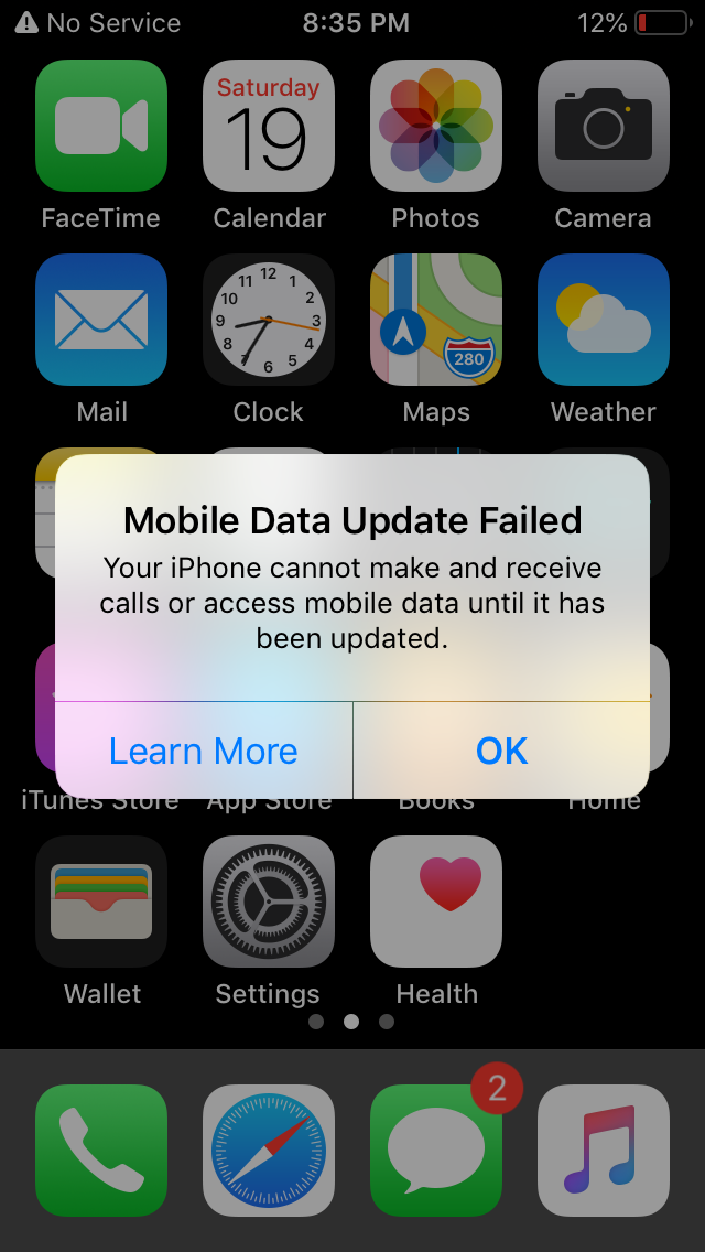 What should I do with the cellular update… - Apple Community