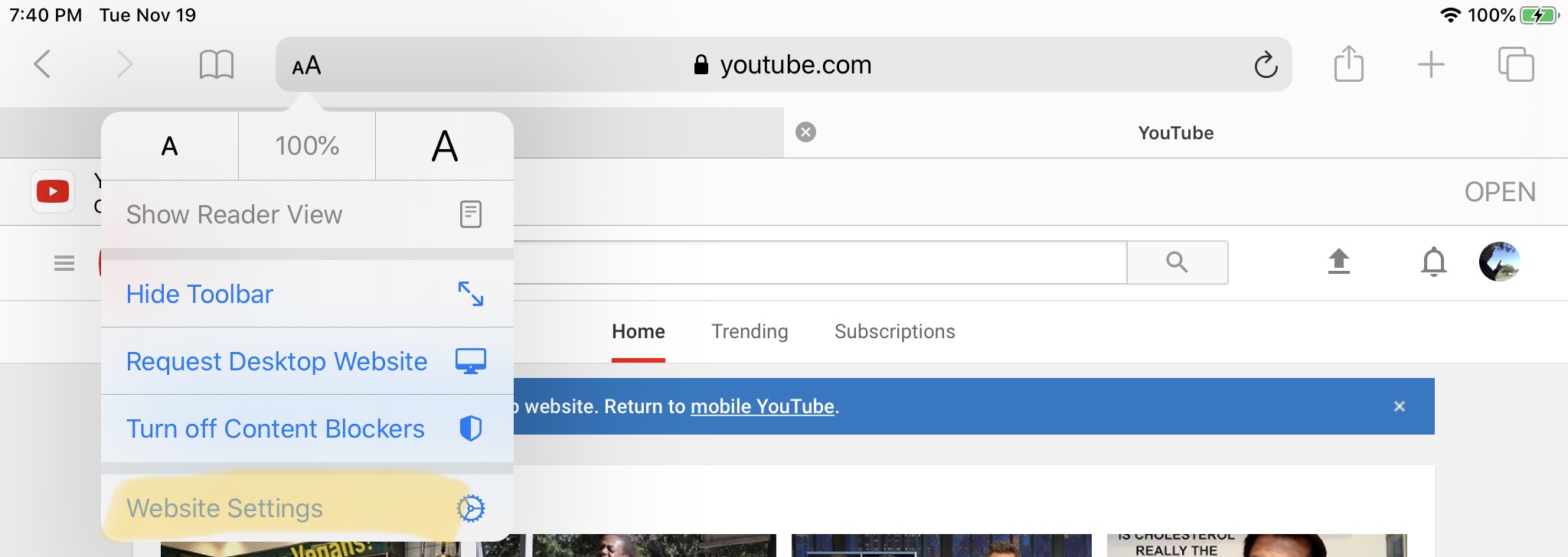 YouTube not working on Safari! - Apple Community