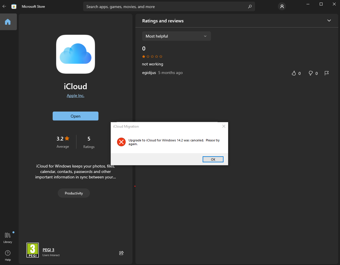 iCloud app from Microsoft Store requires … - Apple Community